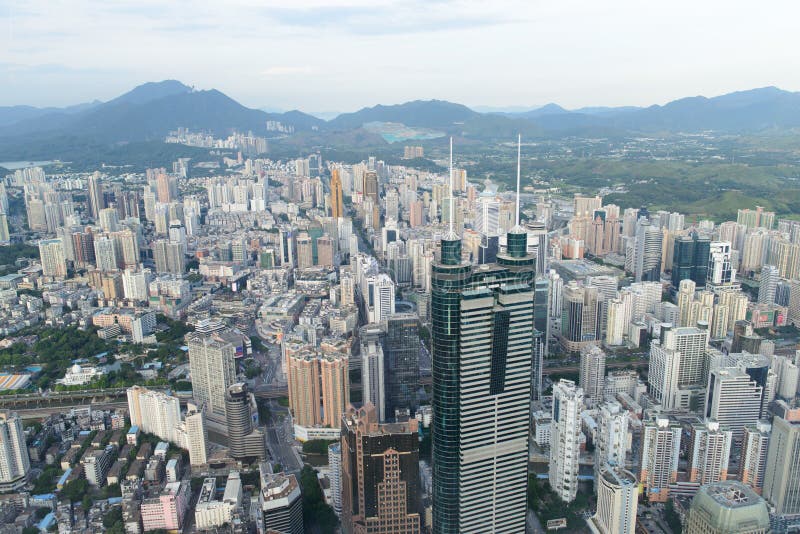 Shenzhen city editorial stock image. Image of tower, scenery - 46302314