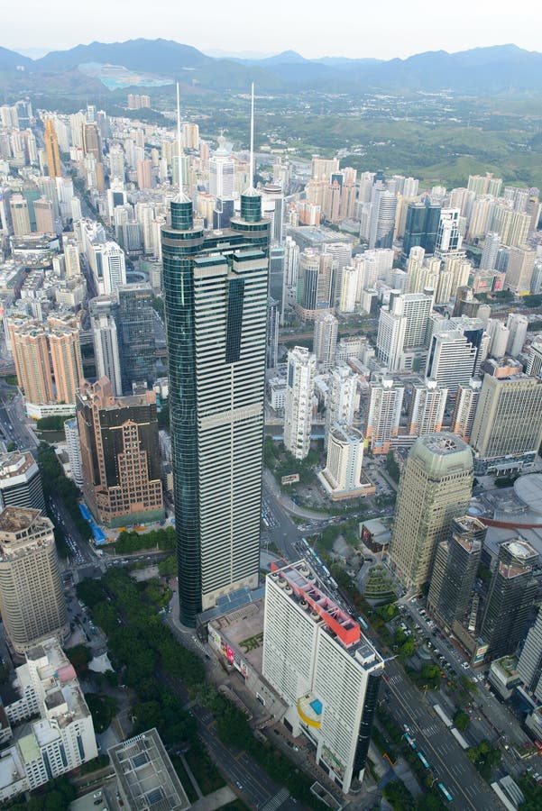 Shenzhen city editorial image. Image of aerial, shenzhen - 46302445