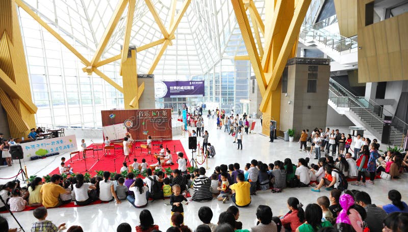 Shenzhen concert hall show editorial photography. Image of ...