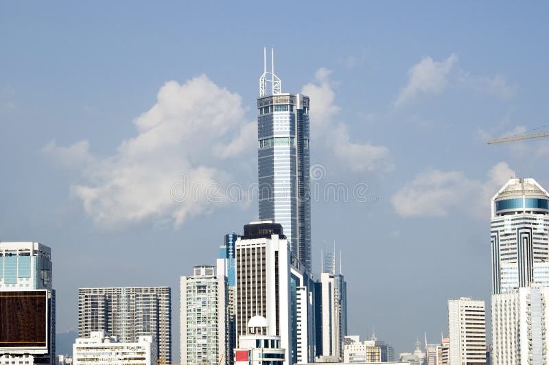 Shenzhen - Futian district stock image. Image of urbanization - 6213489