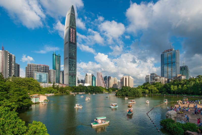 Shenzhen Luohu editorial photography. Image of green - 32949122