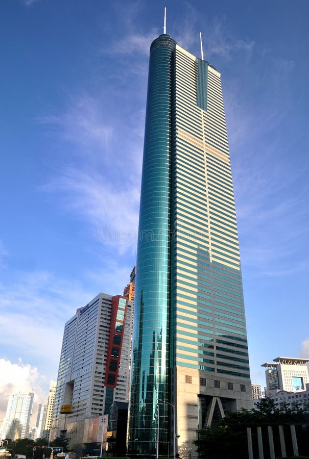 Shenzhen Modern Building, China Editorial Photo - Image of city, china ...