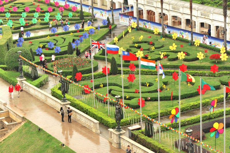 Shenzhen Window of World Park Editorial Photo - Image of steps, blue ...
