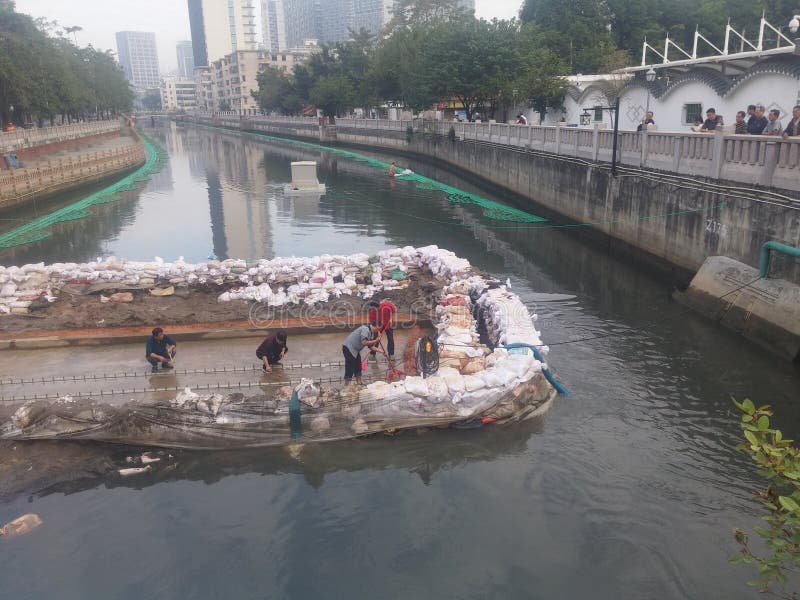 Shenzhen, China: Xixiang River Construction, Protection of River ...