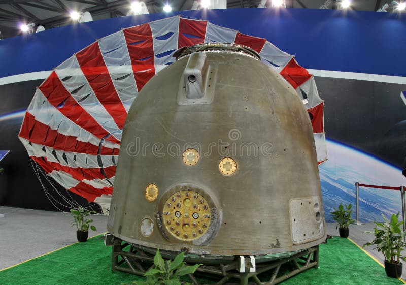 Re-entry Module of Shenzhou-9 Spacecraft Stock Image - Image of glass ...
