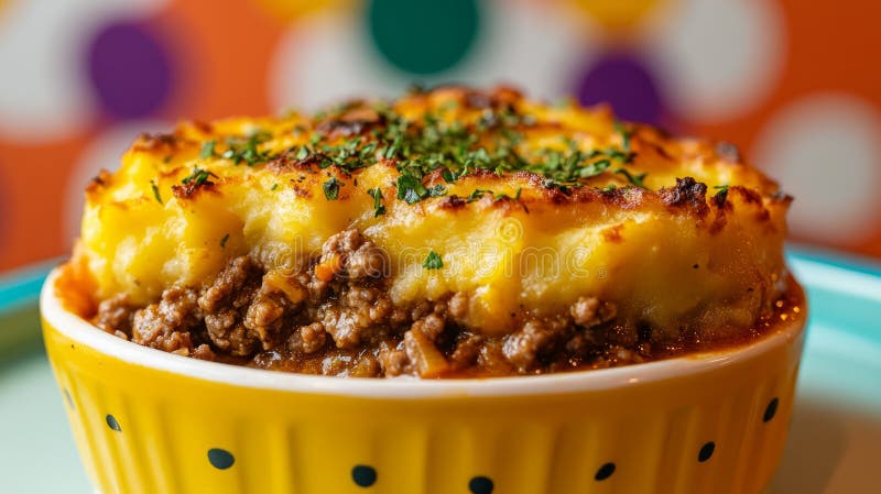 Shepherd's Pie Mashed Potato Topping Dish Stock Photos - Free & Royalty ...