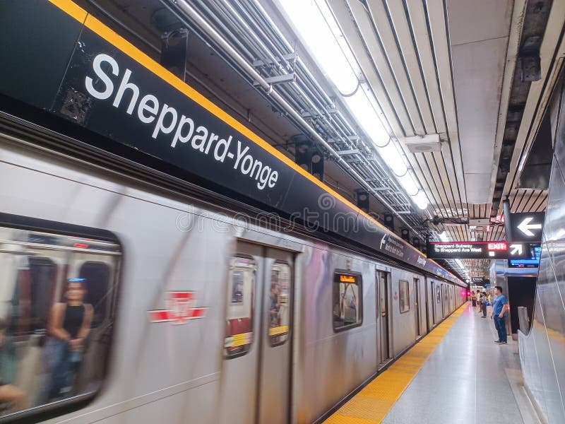 Sheppard - Younge Subway Station Interior View in Toronto Editorial ...
