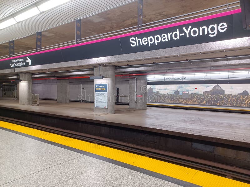 Sheppard - Younge Subway Station Interior View Editorial Photo - Image ...