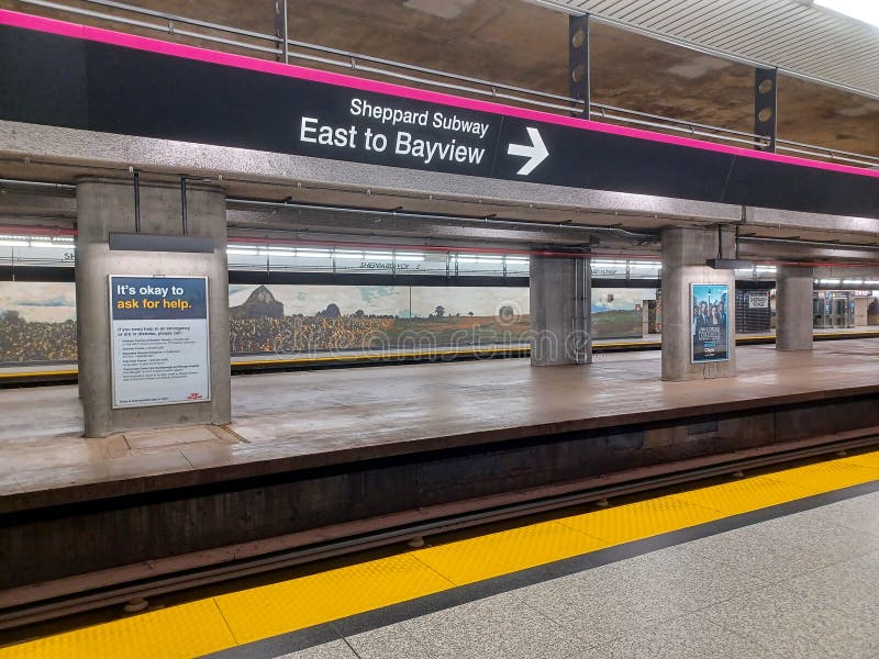 Sheppard - Younge Subway Station Interior View Editorial Stock Image ...