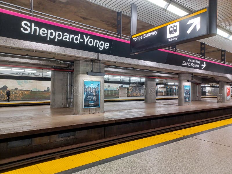 Sheppard - Younge Subway Station Interior View Editorial Image - Image ...