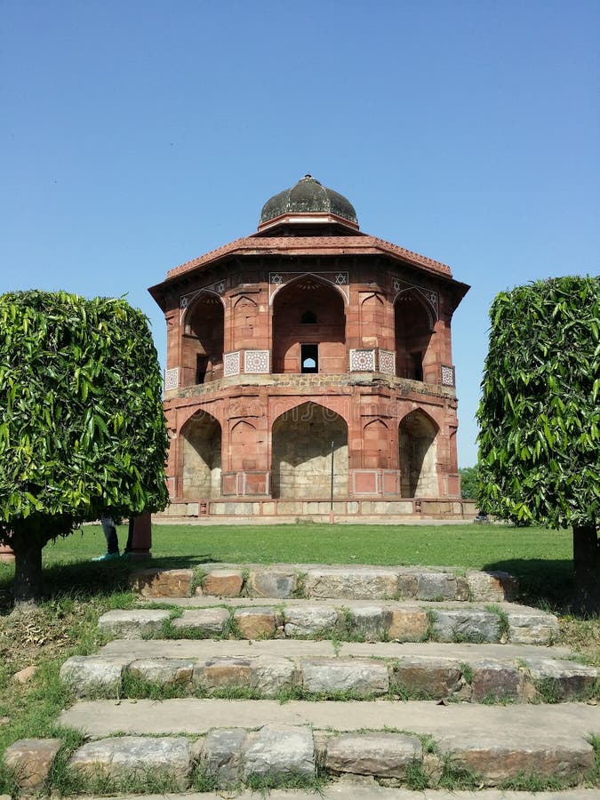 Sher Mandal - Humayun's Library, Purana Qila Stock Photo - Image of ...