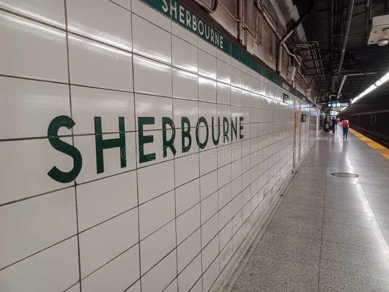 Sherbourne Station Interior View Editorial Stock Photo - Image of ...