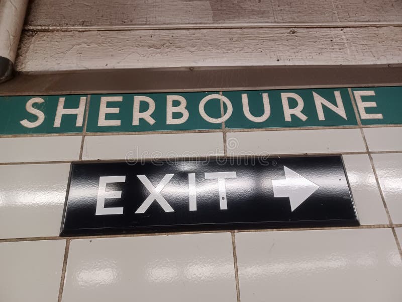 Sherbourne Station Interior View Editorial Photography - Image of ...