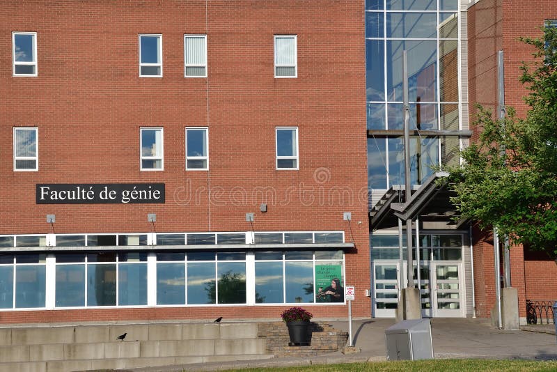 Sherbrooke University Faculty of Engineering Building Front Entrance ...