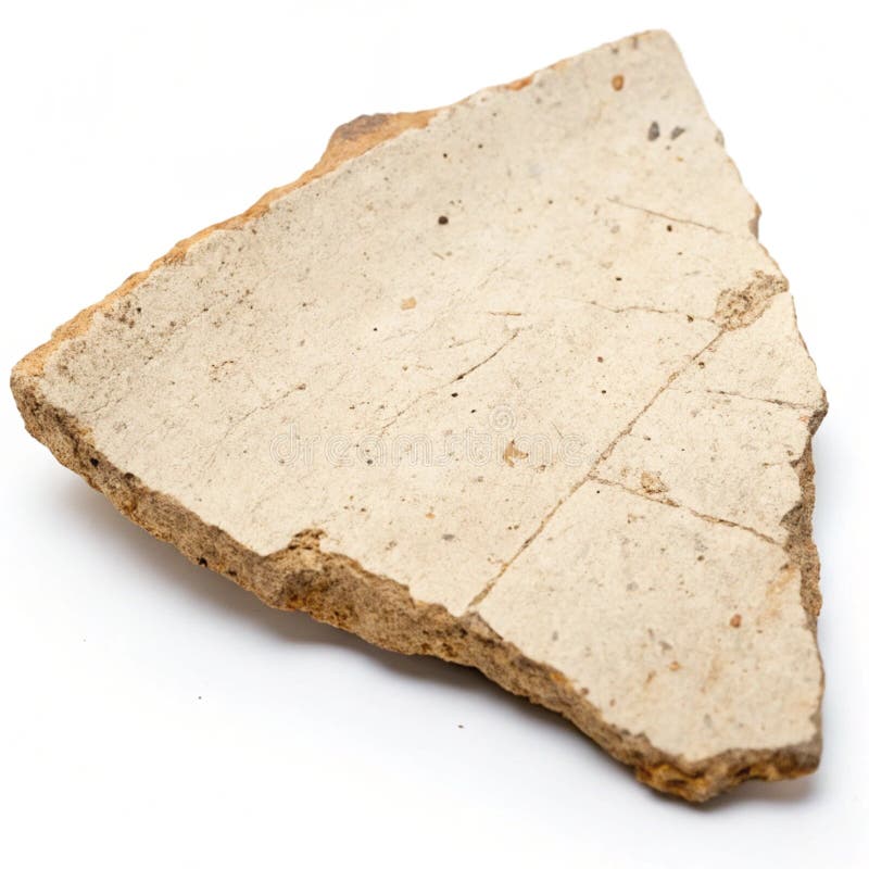 Sherd Isolated on White Background Stock Illustration - Illustration of ...