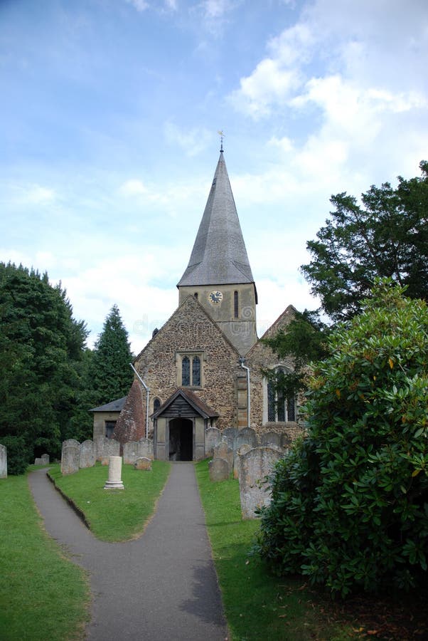 Shere Church, Surrey stock photo. Image of religion, shere - 5898662