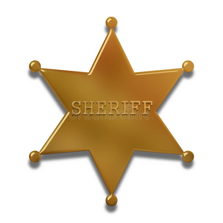 Sheriff Badge Isolated Stock Illustrations – 15,386 Sheriff Badge ...
