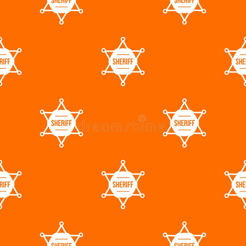 Sheriff Badge Pattern Seamless Stock Vector - Illustration of golden ...