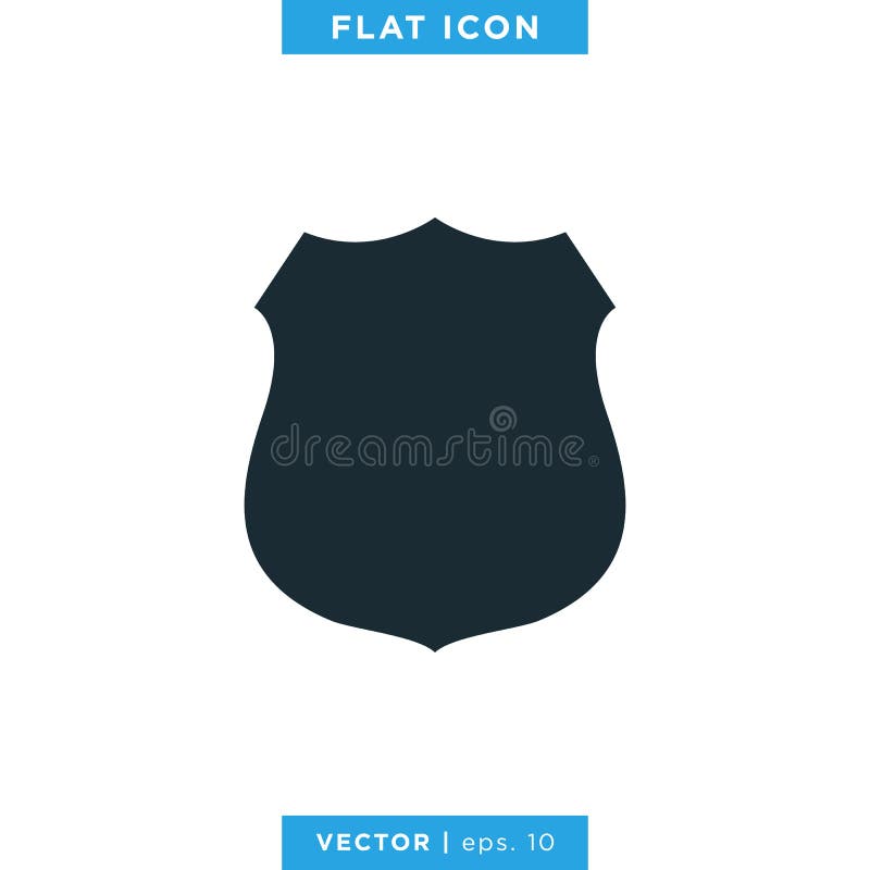 Sheriff Badge Shield Icon Logo Design Template. Stock Vector ...