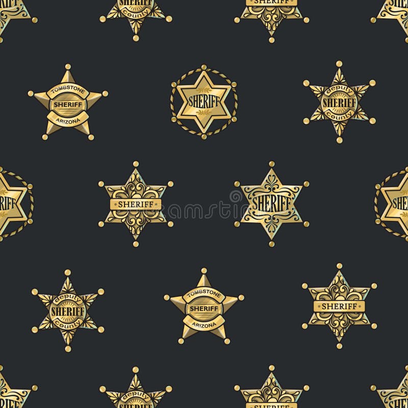 Deputy Sheriff Horizontal Banner Stock Vector - Illustration of ...