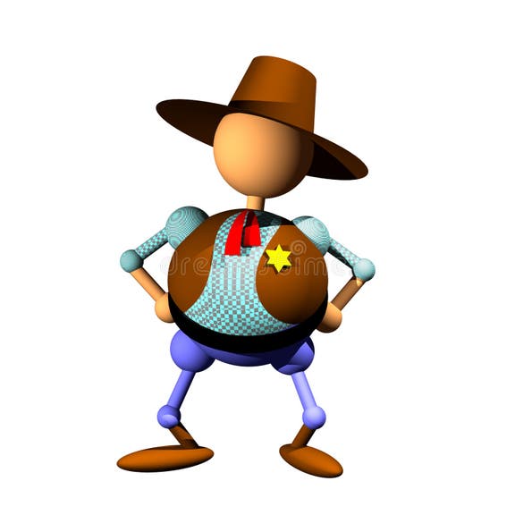 Sheriff clipart stock illustration. Illustration of comic - 9349326