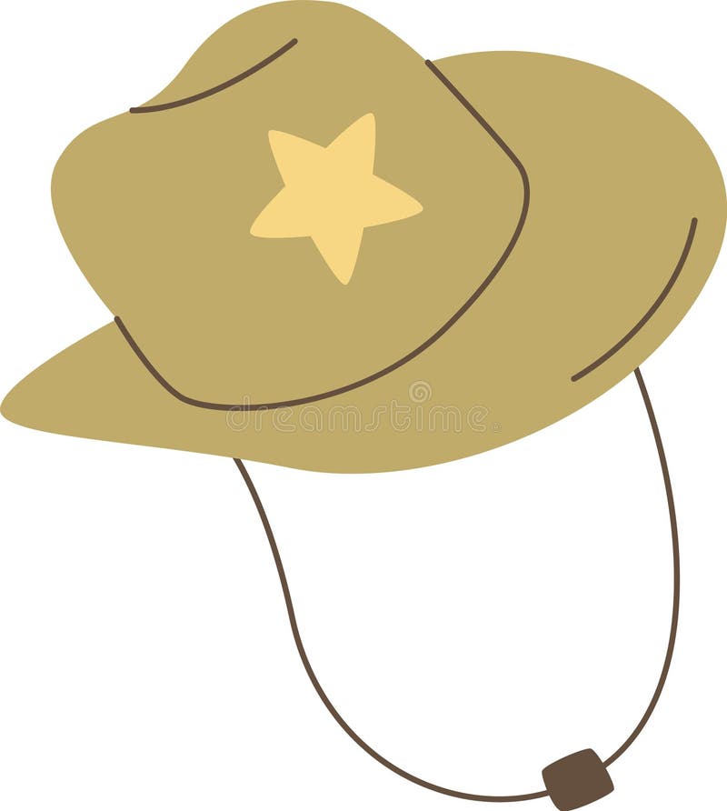 Sheriff Hat Retro Accessory Stock Vector - Illustration of sheriff ...