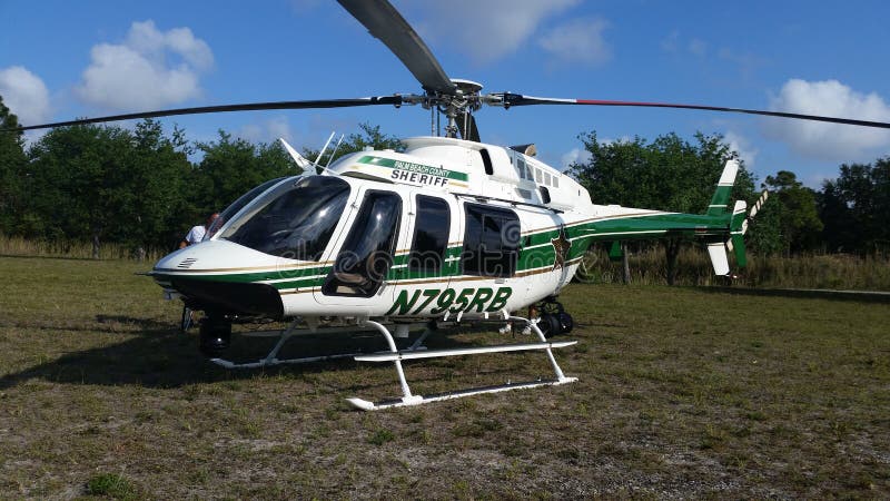 Sheriff helicopter stock image. Image of department, airfield - 22898333