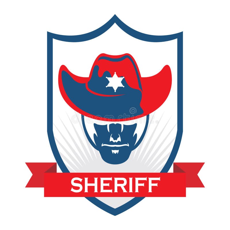 Sheriff Label. Vector Illustration Decorative Background Design Stock ...