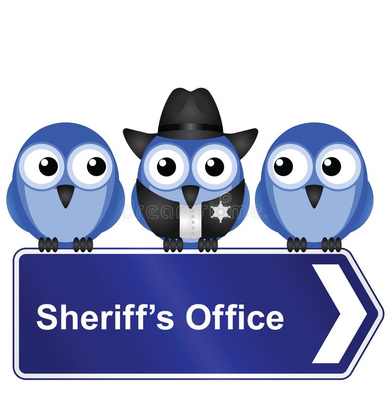 Sheriff office sign stock vector. Illustration of service - 27335491