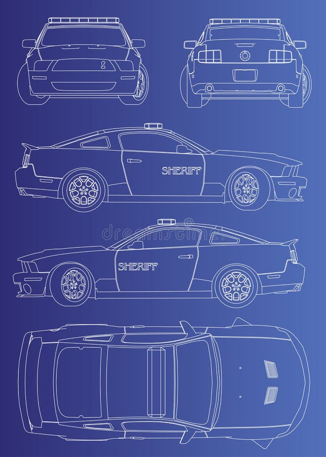 Sheriff police super car stock vector. Illustration of driving - 12324713