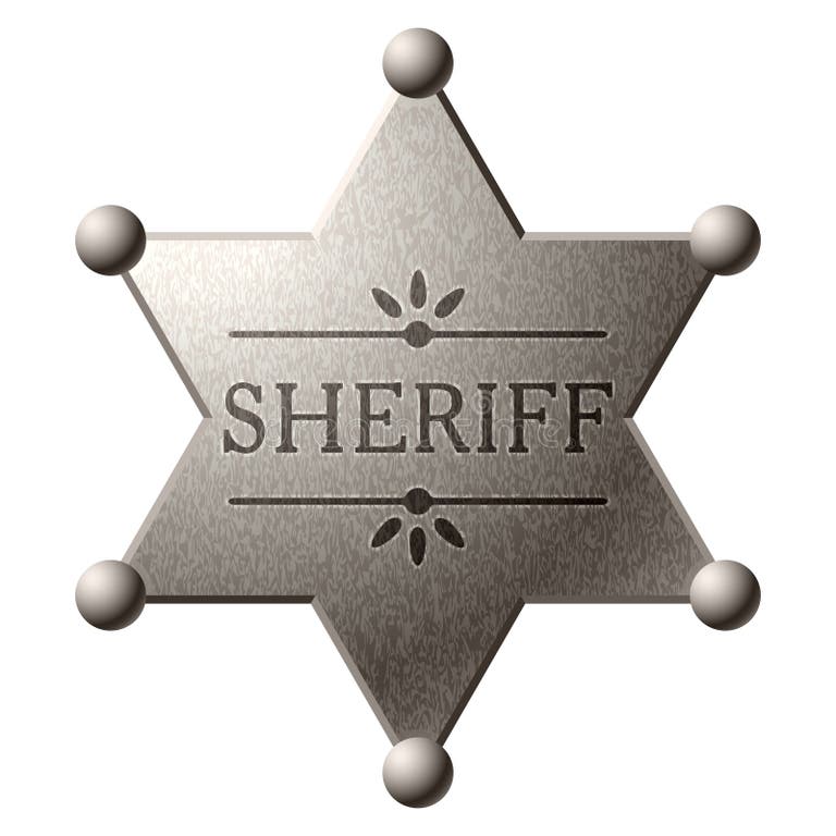 Sheriff s shield stock vector. Illustration of service - 7283811