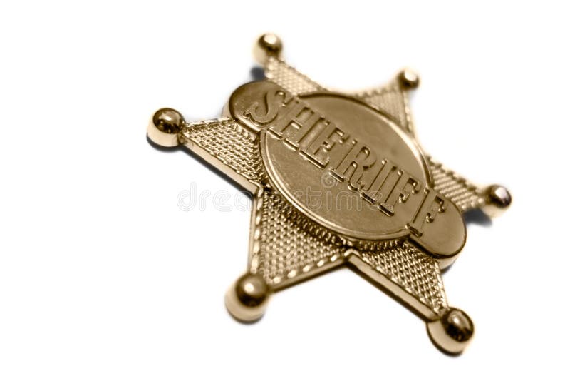 Sheriff S Badge Tin Star Law Enforcement Stock Image - Image of officer ...