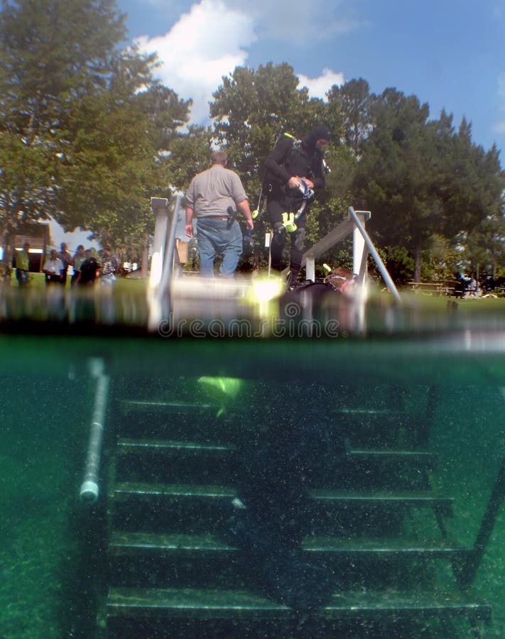 Sheriff Search Divers Enter Vortex Springs Editorial Stock Photo ...