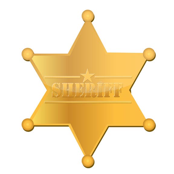 Gold Sheriff Star Illustration Stock Illustrations – 3,574 Gold Sheriff ...