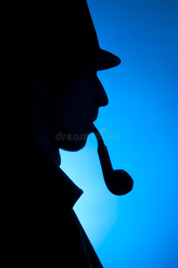 Sherlock Holmes stock image. Image of profile, occupation - 17899341