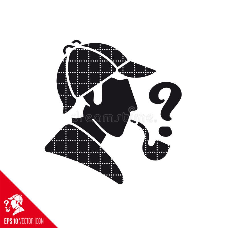 Sherlock Holmes Vector Icon Stock Vector - Illustration of ...