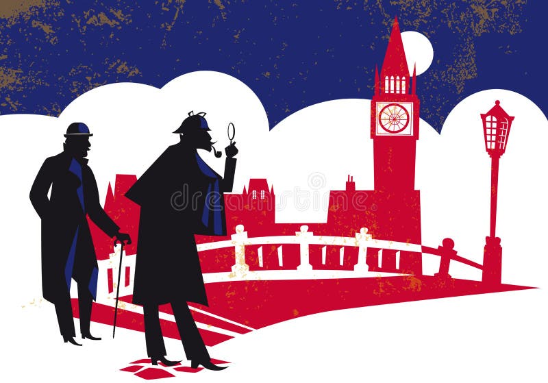 Sherlock Holmes and Watson Vector Illustration Stock Vector ... Sherlock Holmes and Watson Vector Illustration Stock Vector ...
