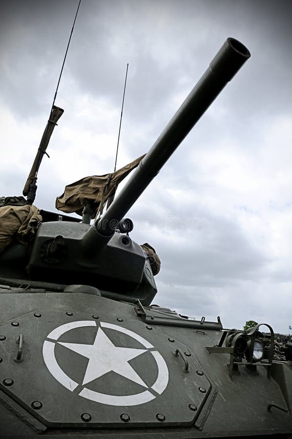 Sherman Tank Track Details Frontal View Stock Image - Image of ...