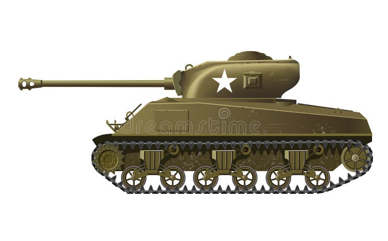 Sherman Tank stock photo. Image of machine, forces, armed - 18254864