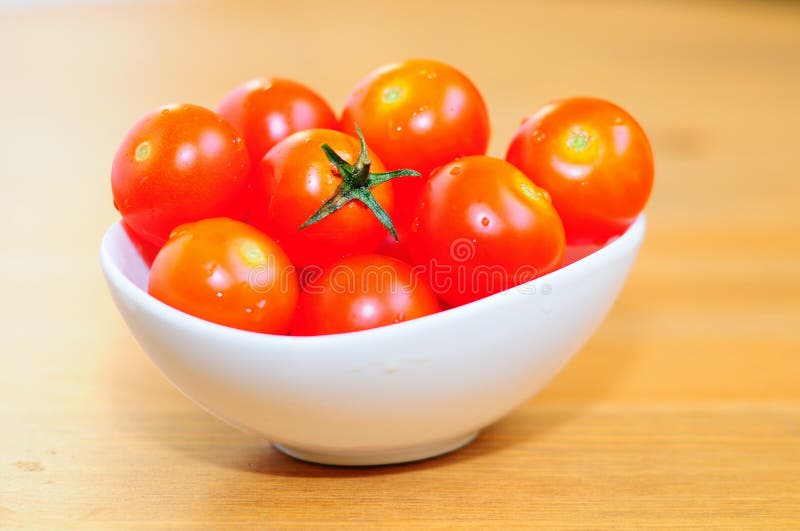 Sherry tomatoes. stock photo. Image of healthy, saturated - 16902670