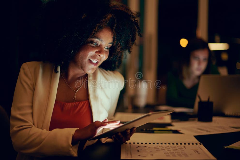 Shes a Savvy Problem-solver. a Businesswoman Using a Digital Tablet in ...