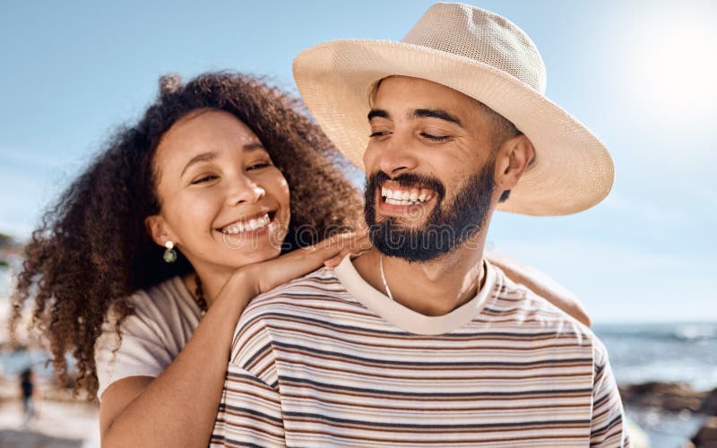 Shes a Whole Vibe. a Young Couple Spending Time Together at the Beach ...