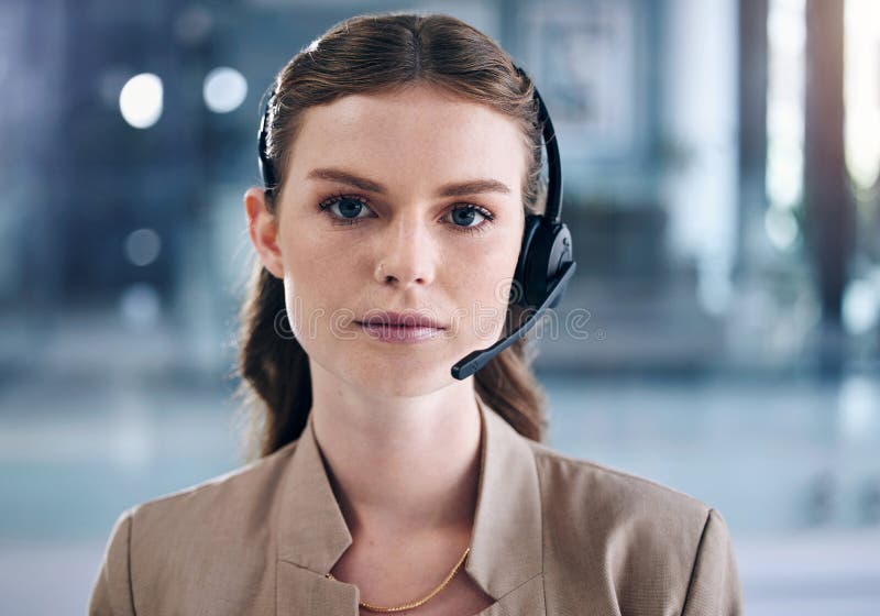Shes Your First Point of Contact. Portrait of a Young Call Centre Agent ...