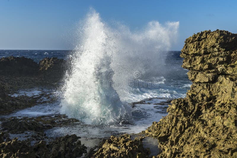 Shete Boka national park stock image. Image of island - 71423119