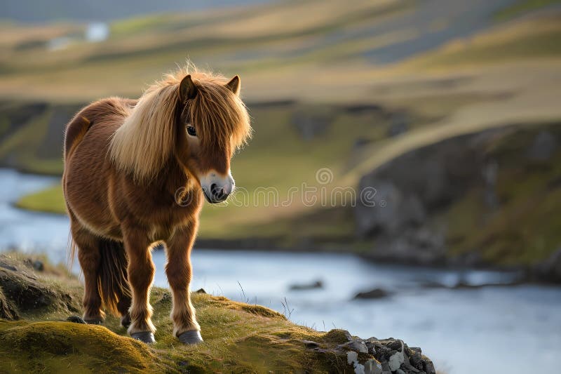 Shetland Pony - Shetland Islands Stock Illustration - Illustration of ...