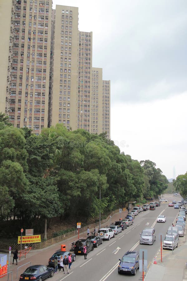 Sheung Shui district, editorial stock image. Image of buildings - 63667259