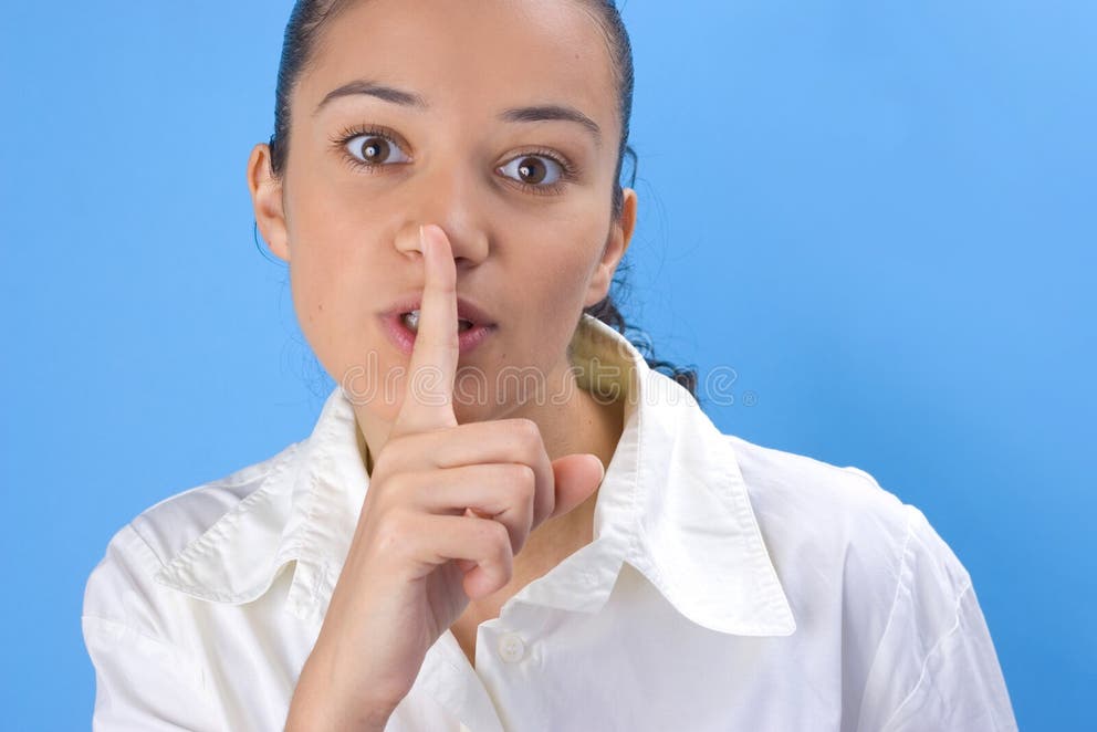 Shh stock photo. Image of mouth, expression, face, hushing - 2959120