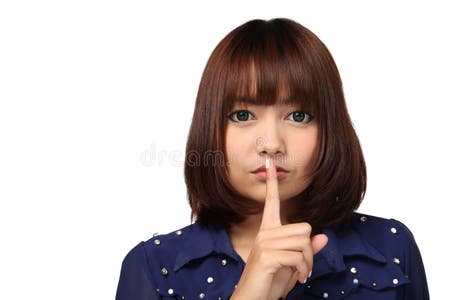 Shh..... secret stock image. Image of isolated, girl - 18178417