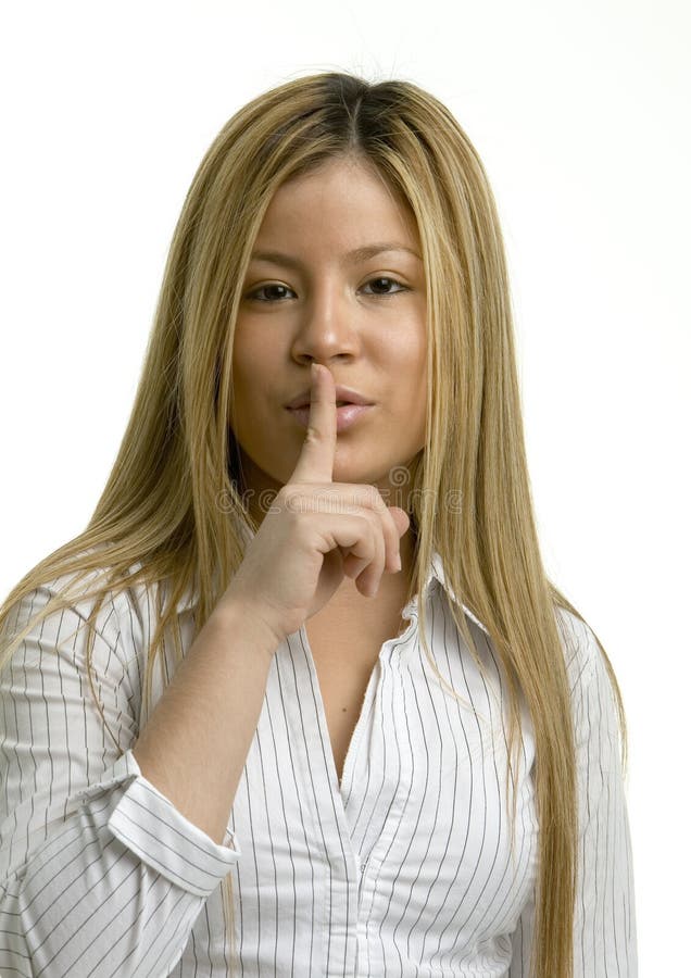 Shhh stock image. Image of race, hispanic, hair, executive - 493435