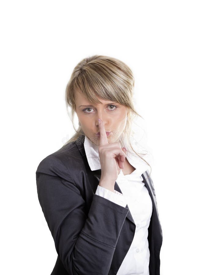 Shhh Quiet stock image. Image of head, lady, adult, caucasian - 16577475